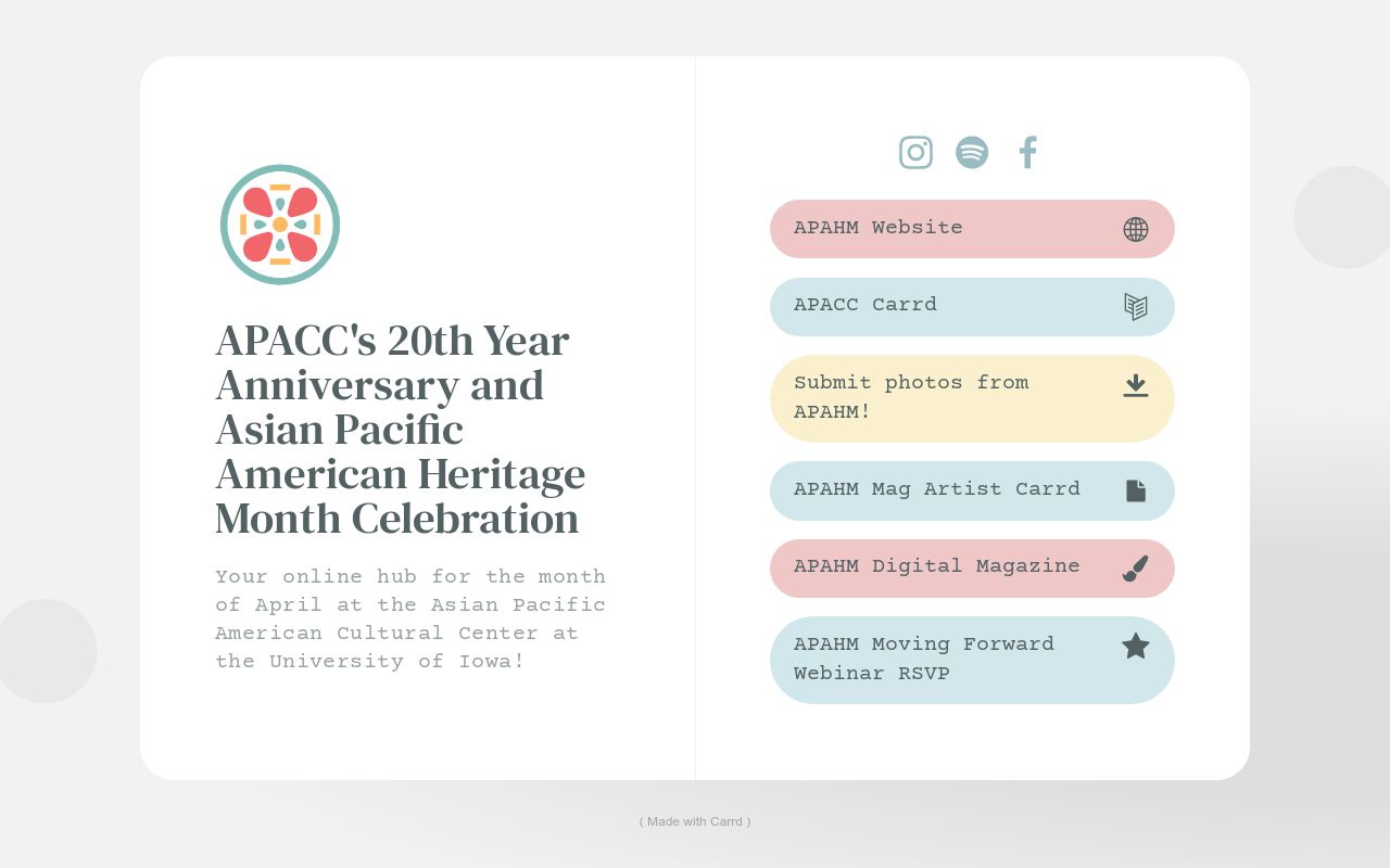 APACC's 20th Anniversary and APAHM Celebration!